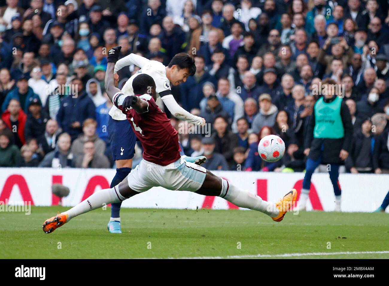 Tottenham's Son Heung-min scores his side's second goal during the ...