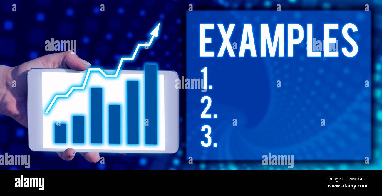 Conceptual display Examples. Business idea photo Sample Model to follow ...