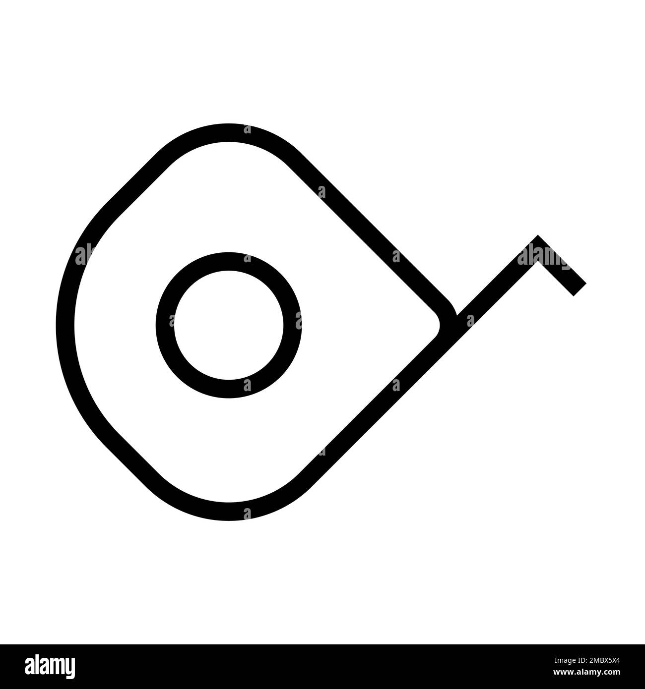 Ruler line icon isolated on white background. Black flat thin icon on ...