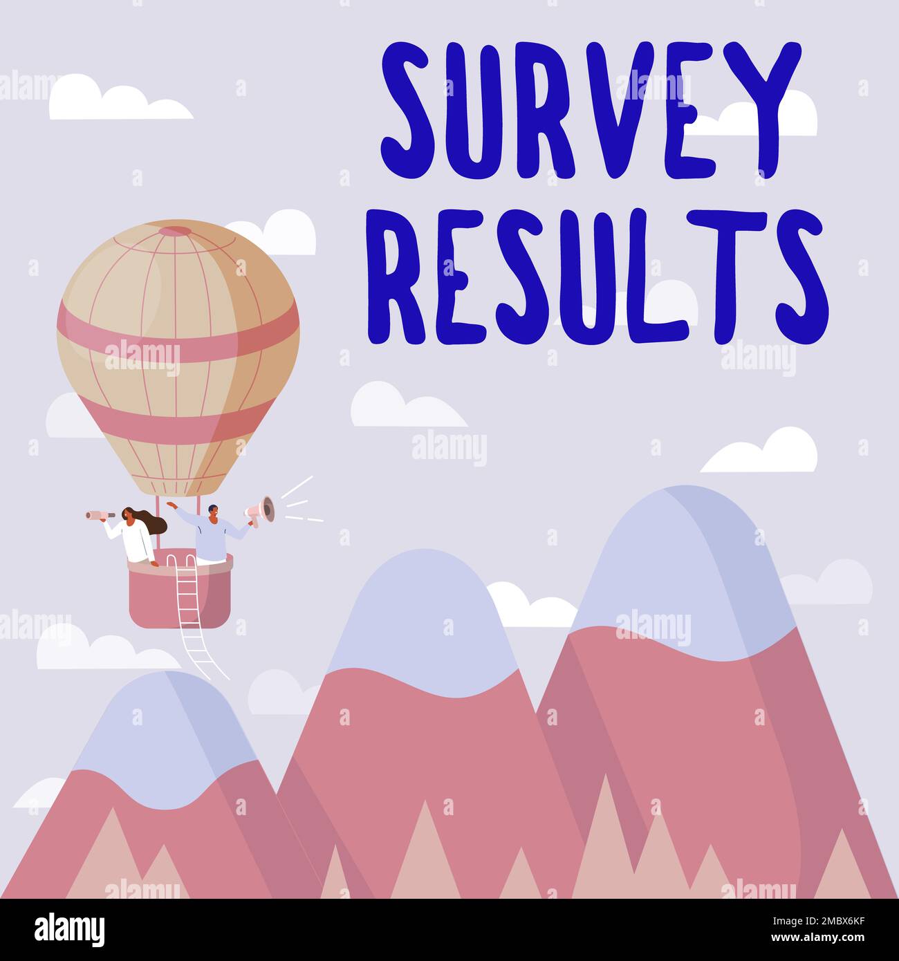 Hand writing sign Survey Results. Word Written on result of activity ...
