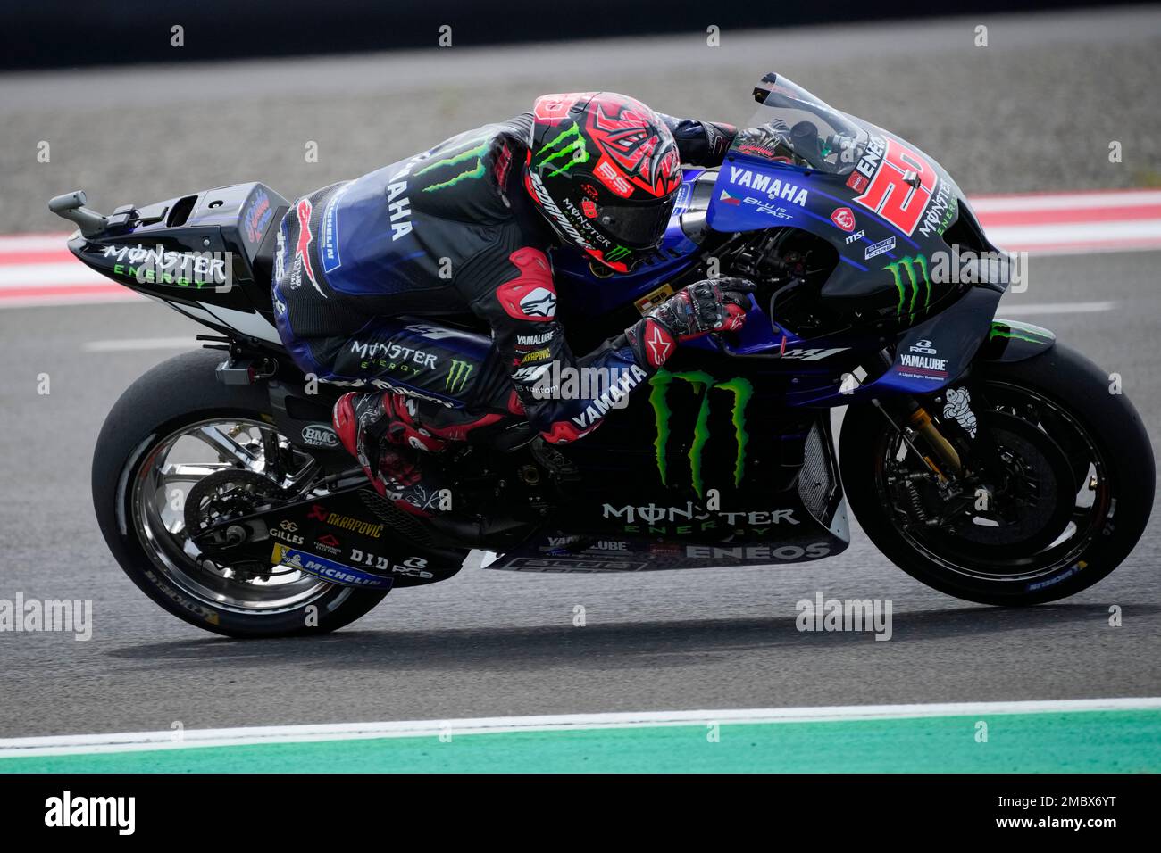 France's rider Fabio Quartararo of Monster Energy Yamaha MotoGP rides ...
