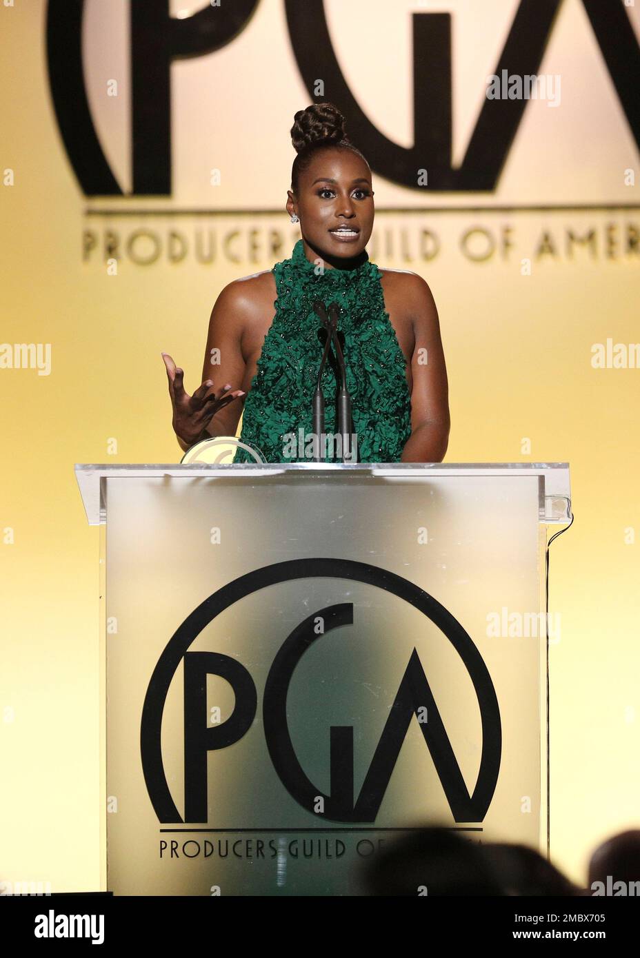 Issa Rae accepts the Visionary Award on-stage at the 33rd Annual ...