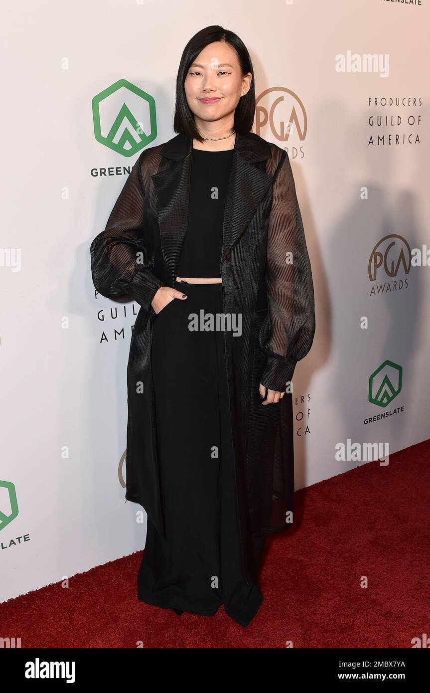 Julie Oh arrives at the 33rd Annual Producers Guild Awards at the ...
