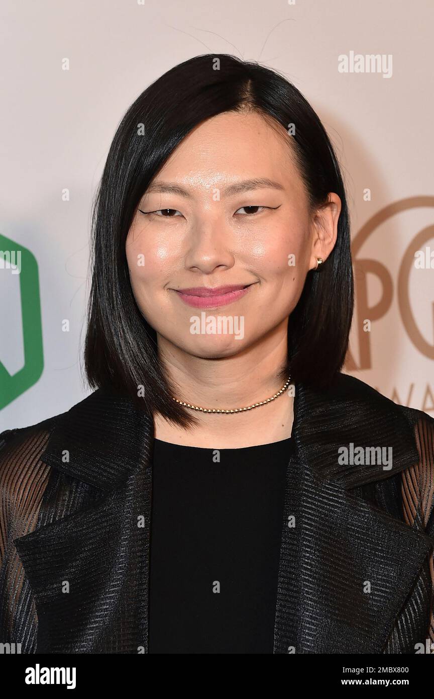 Julie Oh arrives at the 33rd Annual Producers Guild Awards at the ...