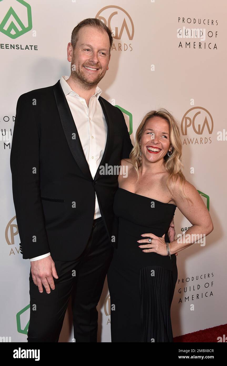 Bjoern Stejskal, left, and Emily Gertler arrive at the 33rd Annual ...
