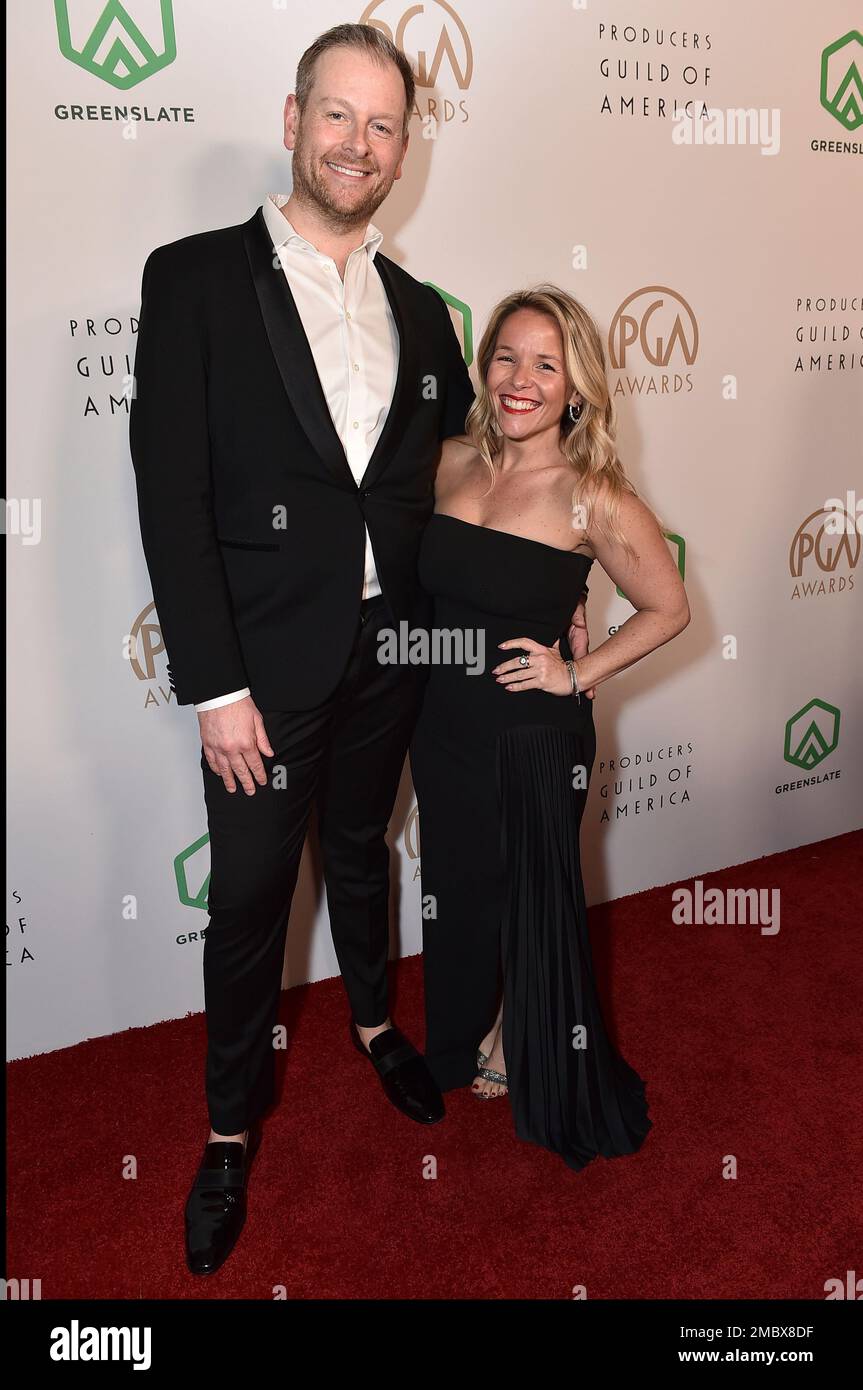 Bjoern Stejskal, left, and Emily Gertler arrive at the 33rd Annual ...