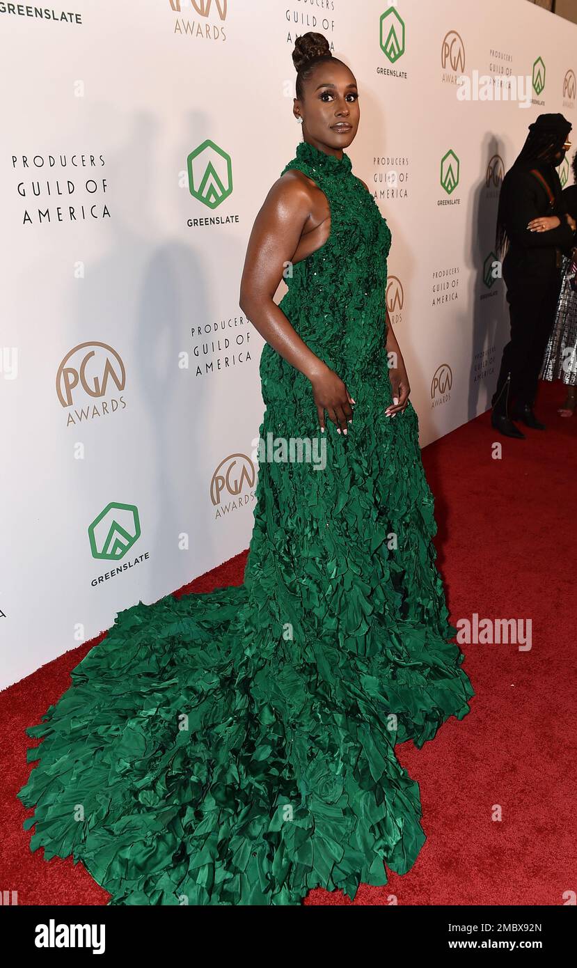 Issa Rae arrives at the 33rd Annual Producers Guild Awards at the ...