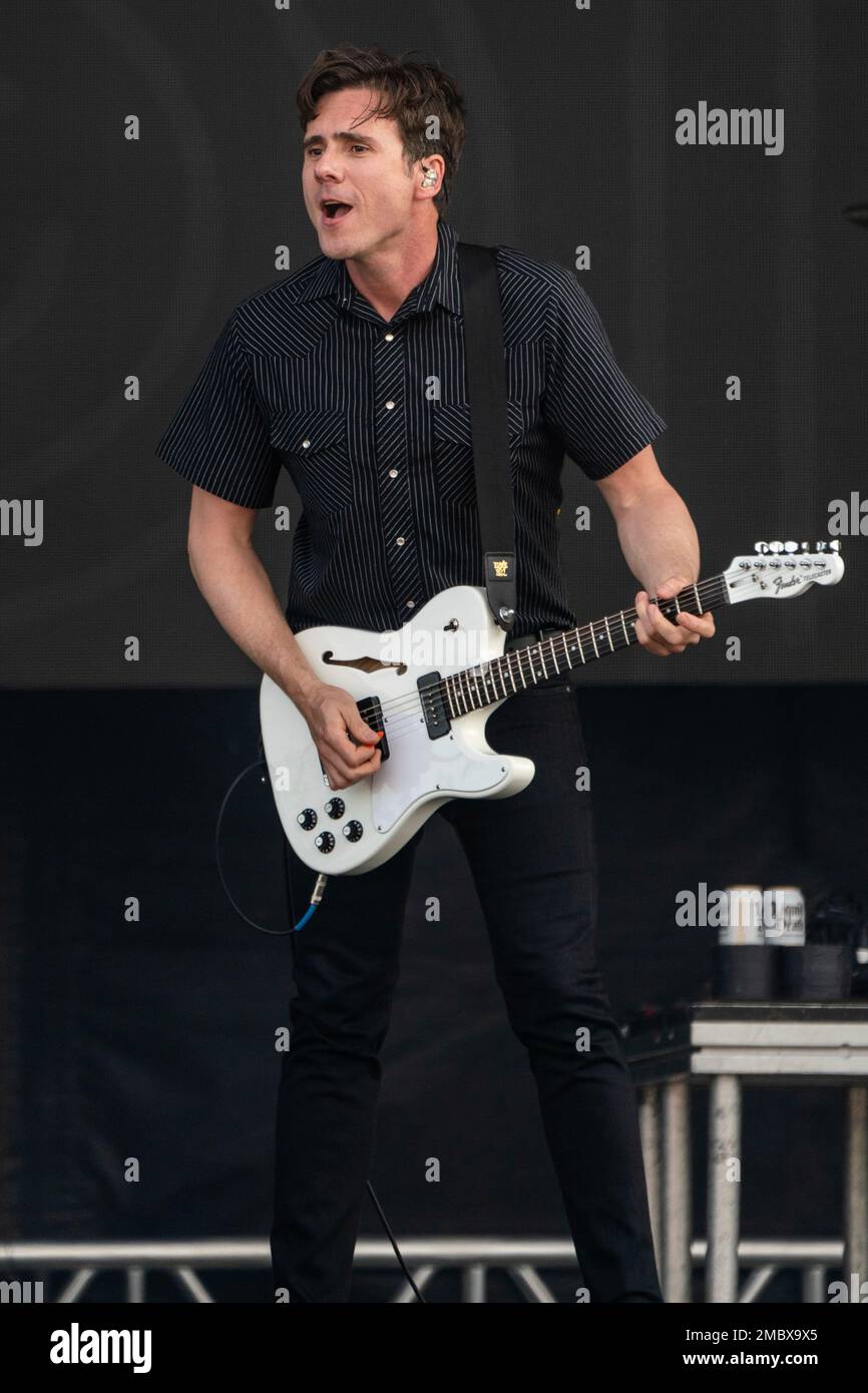 Jim Adkins of Jimmy Eat World performs at the Innings Festival at ...