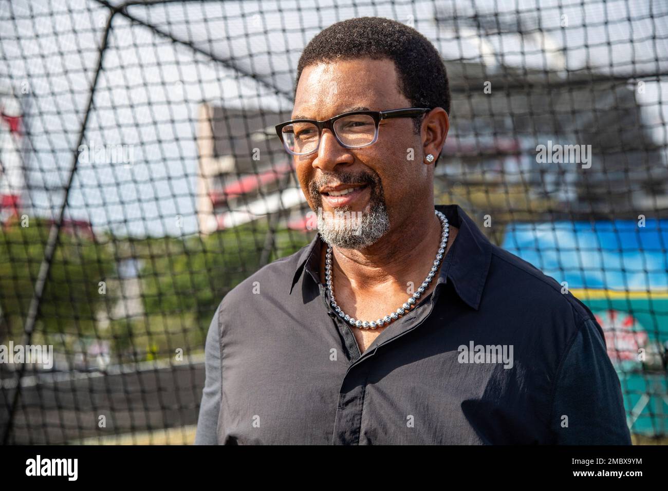 Gary Sheffield attends the Innings Festival at Raymond James Stadium ...