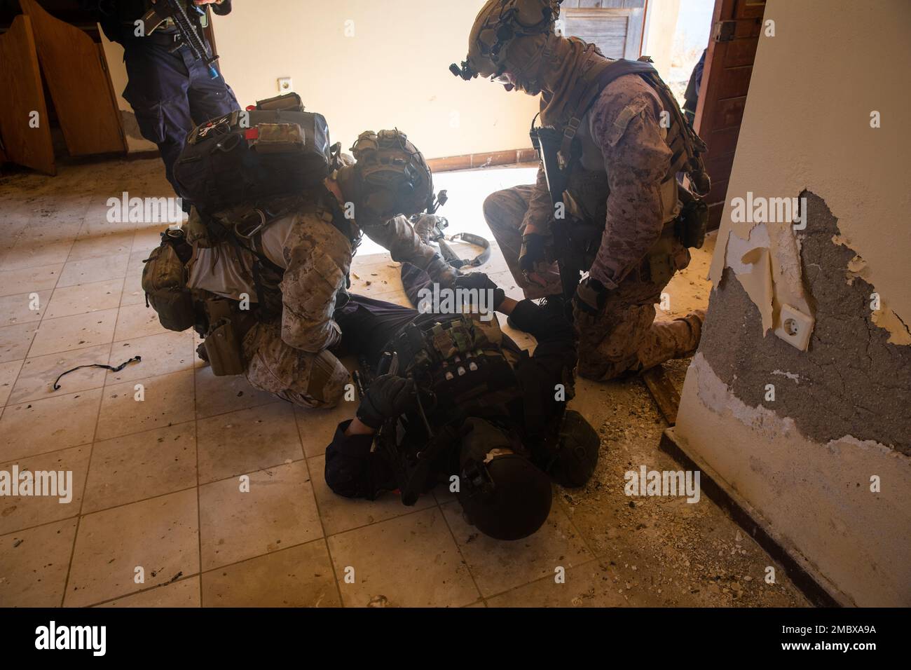 U.S. Navy Hospital Corpsman 1st Class Alex Leurk, a special operations ...