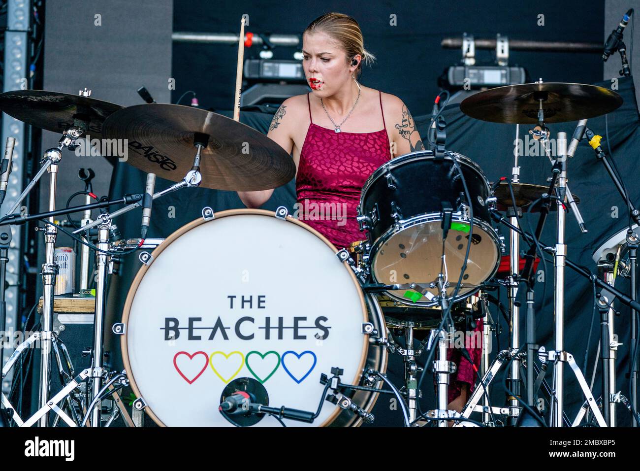 Eliza Enman-McDaniel of The Beaches performs at the Innings Festival at ...