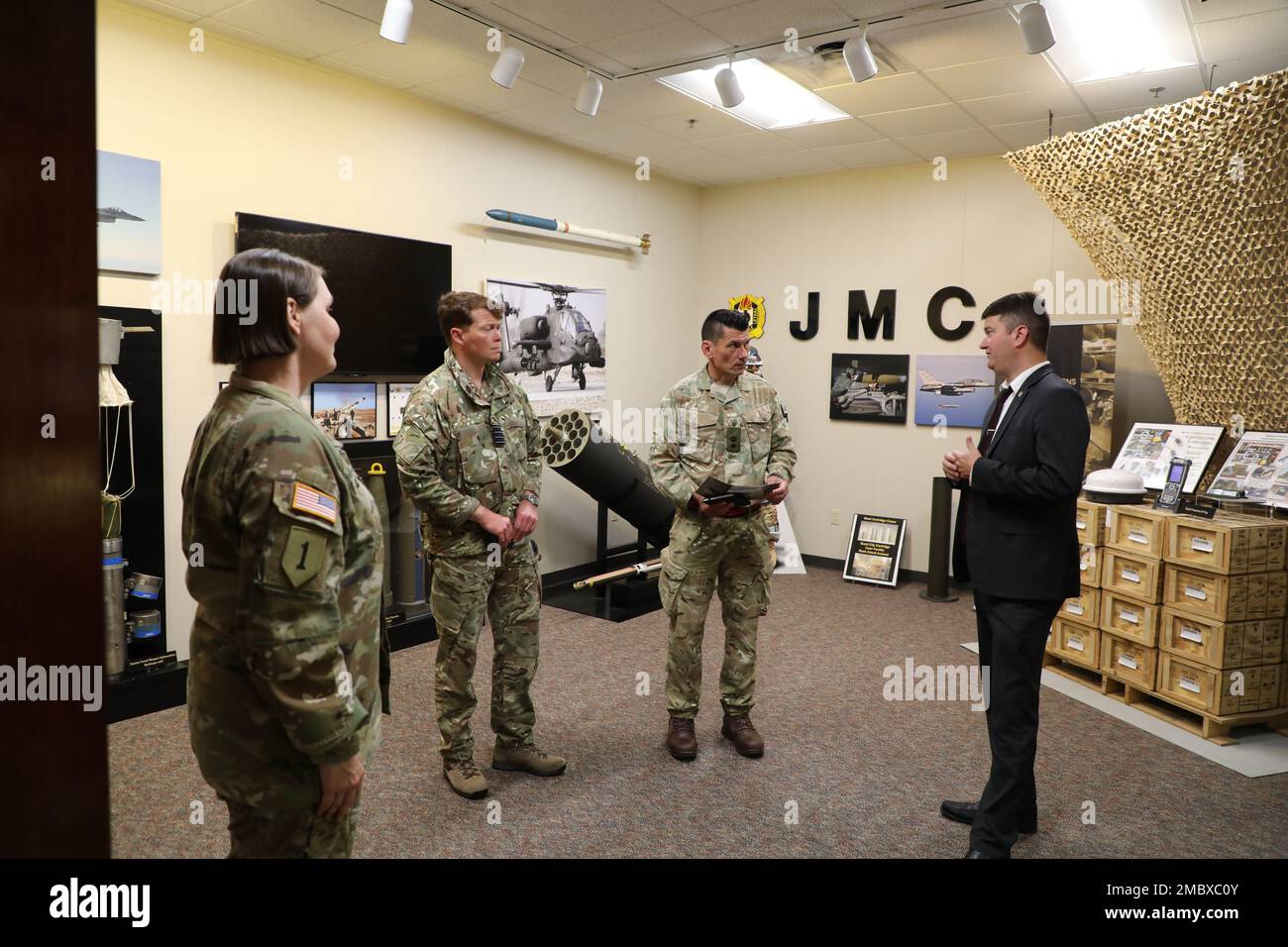 JMC Command Sergeant Major Petra Casarez (far left) and JMC Munitions ...