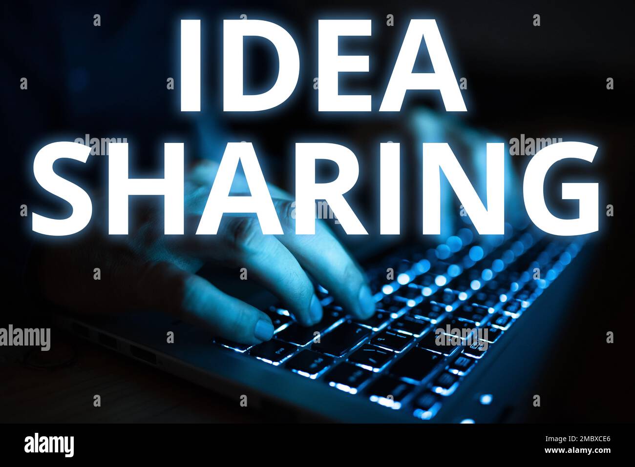 Sign displaying Idea Sharing. Word Written on Startup launch innovation ...