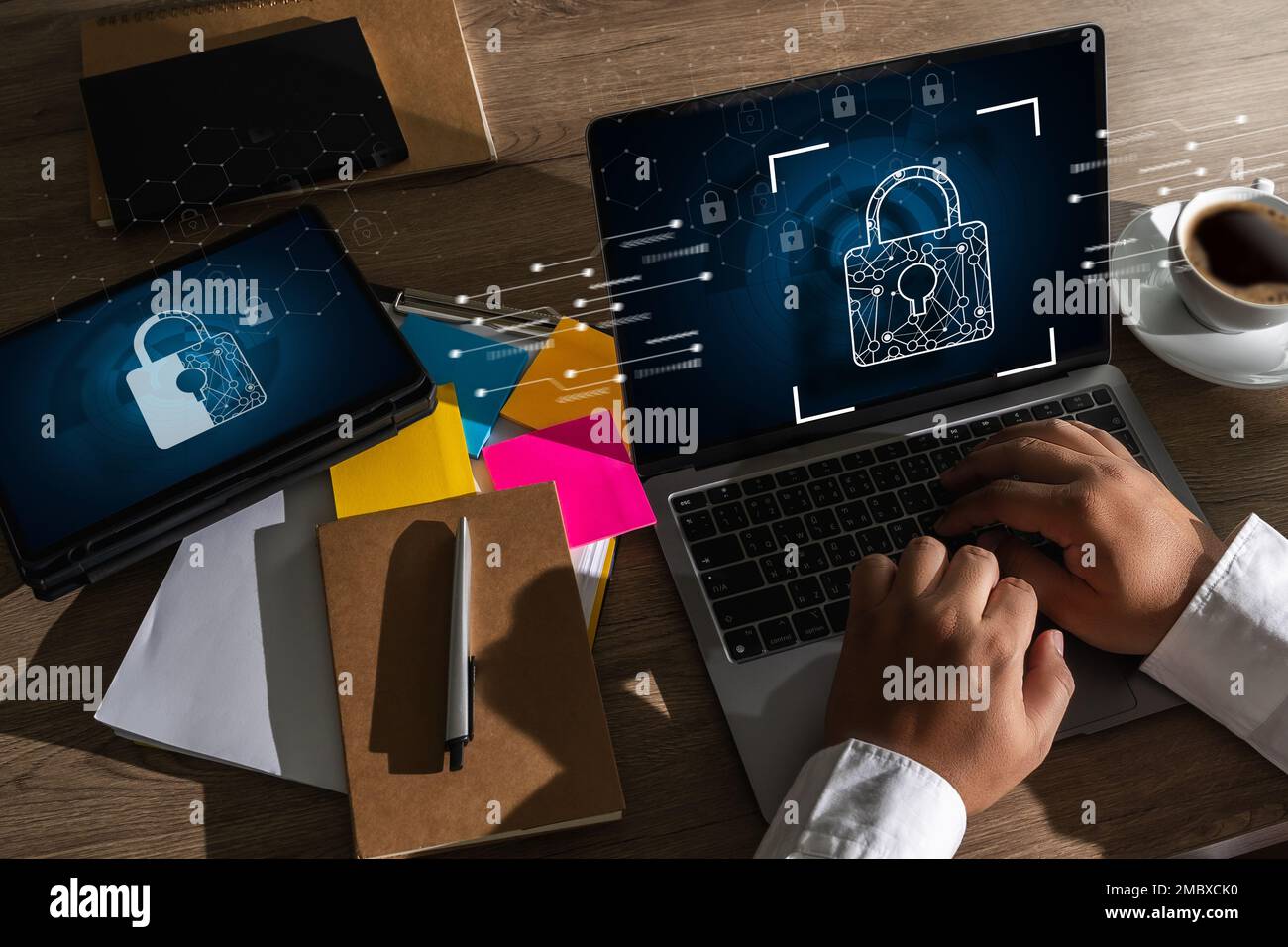 CYBER SECURITY Business technology Antivirus Alert Protection Security ...