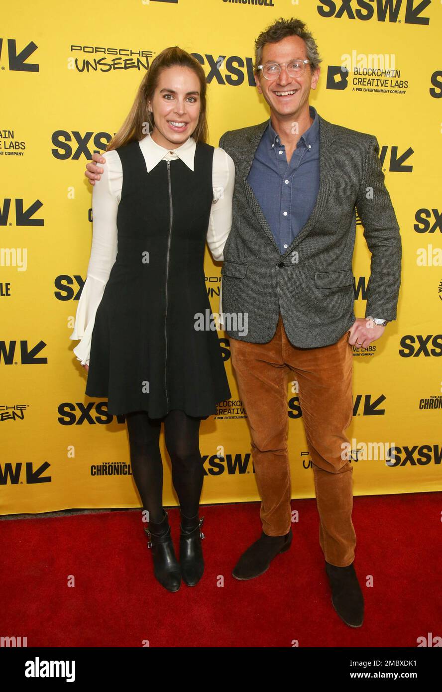 Producers Jessica Switch, left, and Erik Feig arrive for the Texas ...