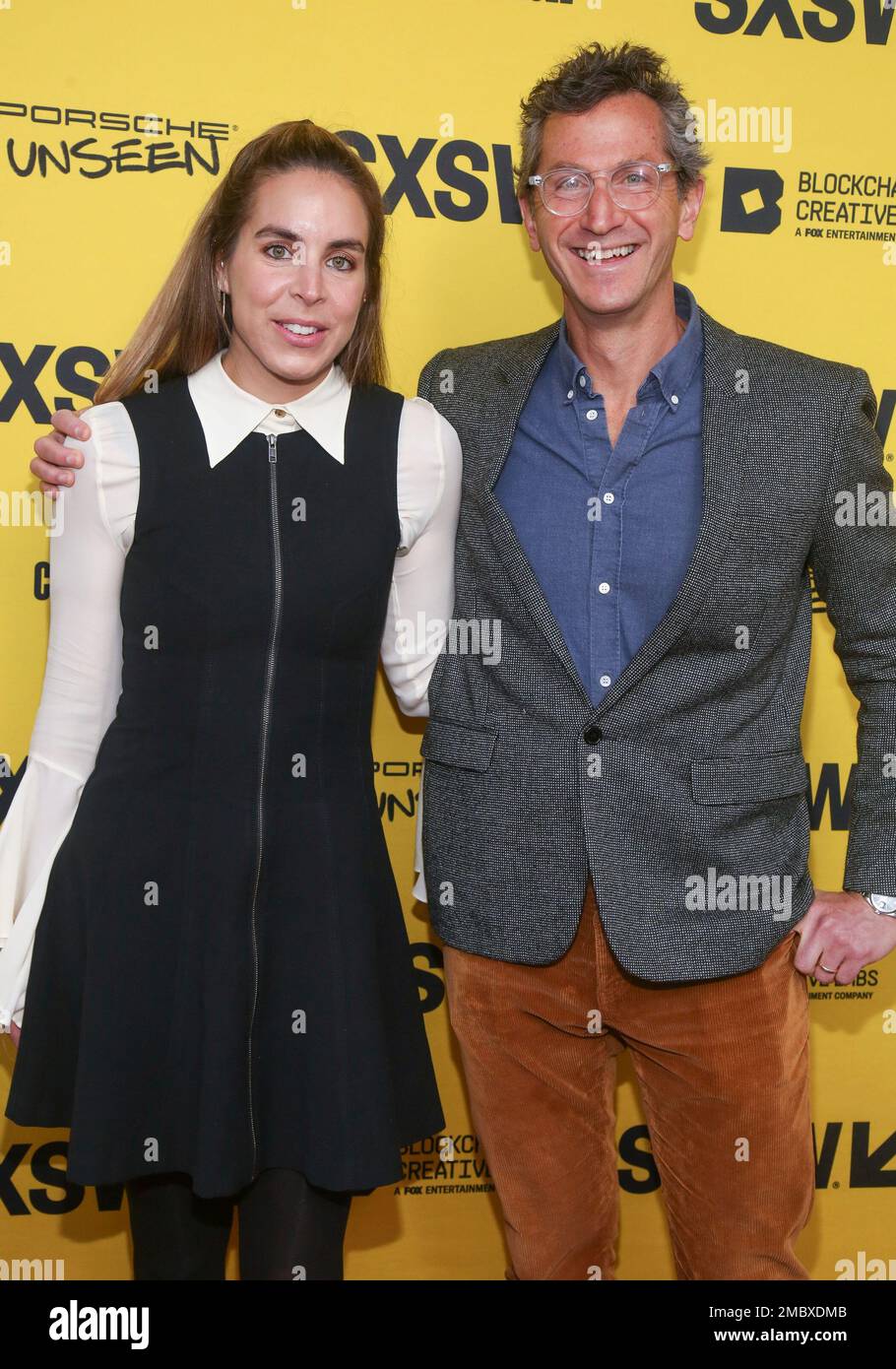 Producers Jessica Switch, left, and Erik Feig arrive for the Texas ...