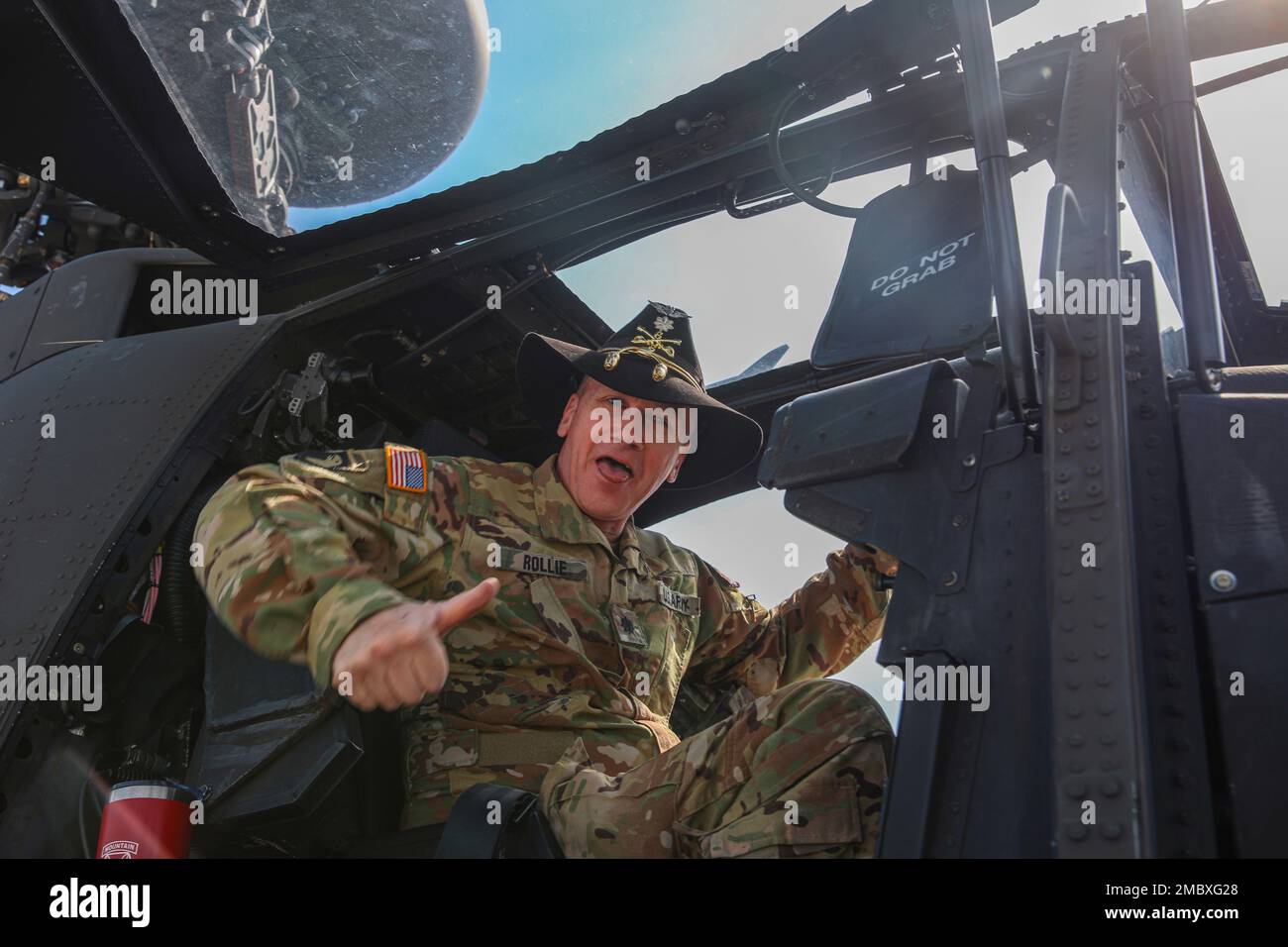 U.S. Army Lt. Col. Beau Rollie, 6-6 Air Cavalry Squadron commander ...