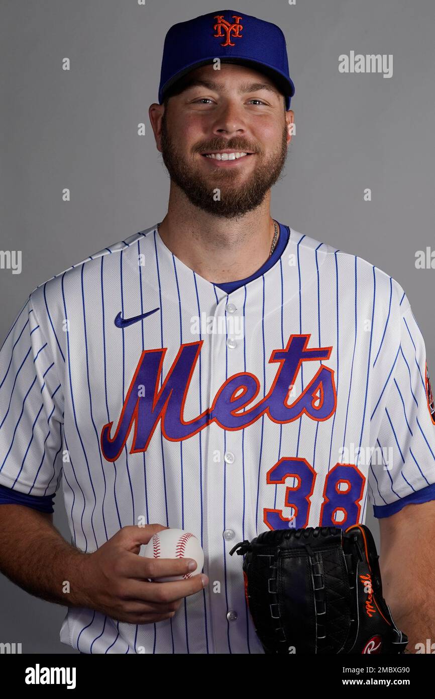 This is a 2022 photo of Tylor Megill of the New York Mets baseball team ...