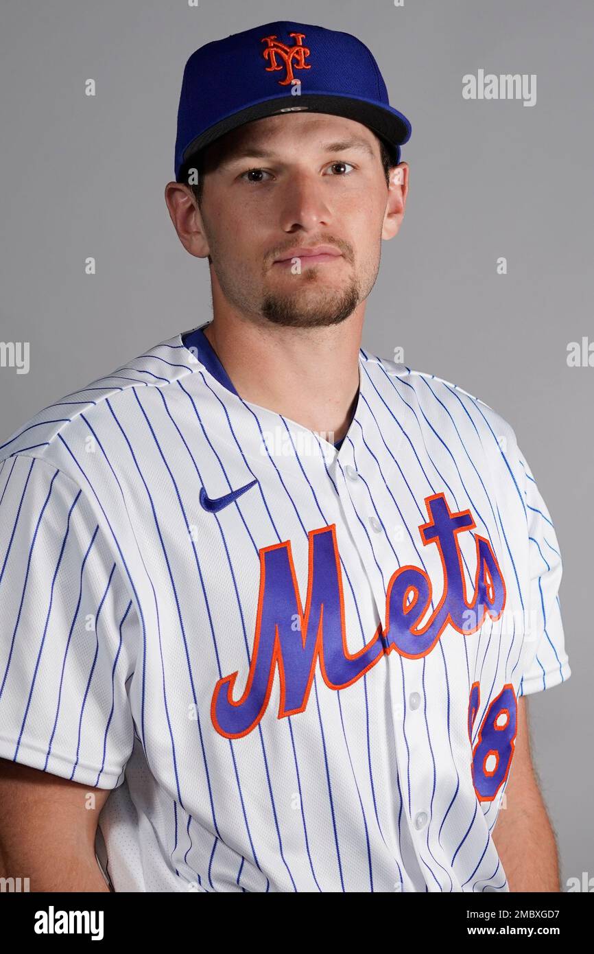 This is a 2022 photo of Hayden Senger of the New York Mets baseball ...