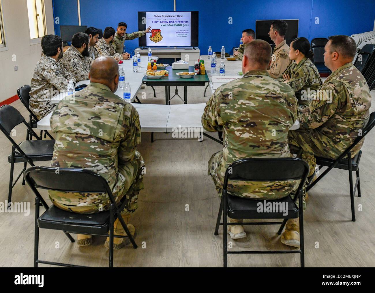 Royal Saudi Air Force service members and U.S. Airmen assigned to the ...