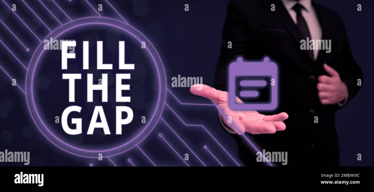 Conceptual caption Fill The Gap. Concept meaning Put he missing part in ...