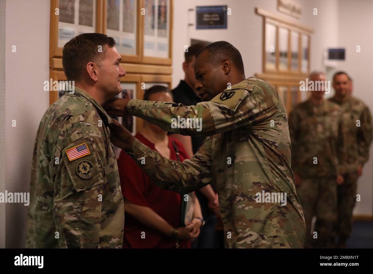 U.S. Army Colonel James M. Brown, Command Surgeon for the 21st Theater Sustainment Command, is ...
