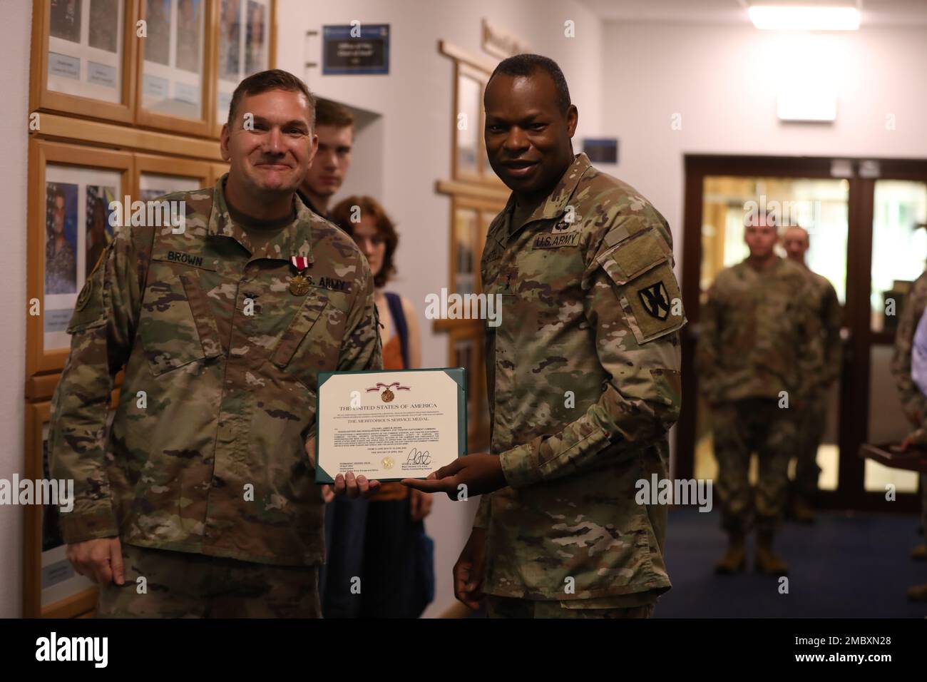 U.S. Army Colonel James M. Brown, Command Surgeon for the 21st Theater Sustainment Command, is ...