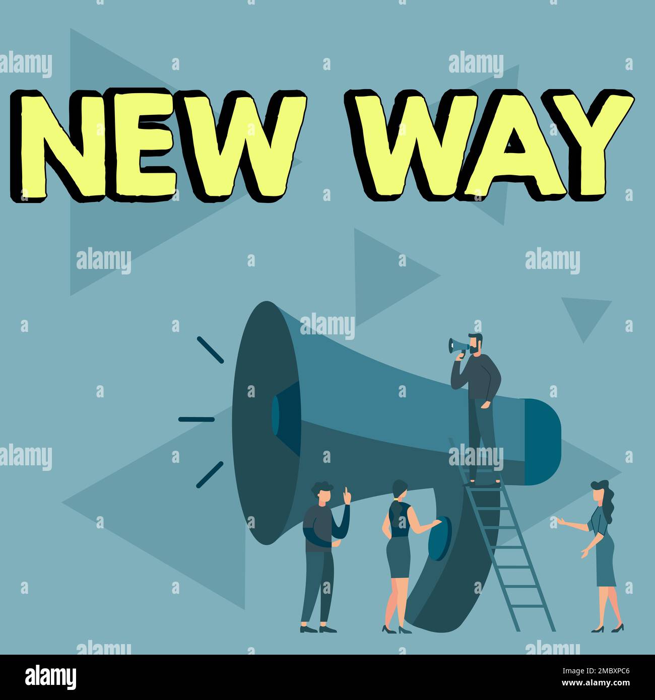 Conceptual caption New Way. Business concept To move from one place To ...