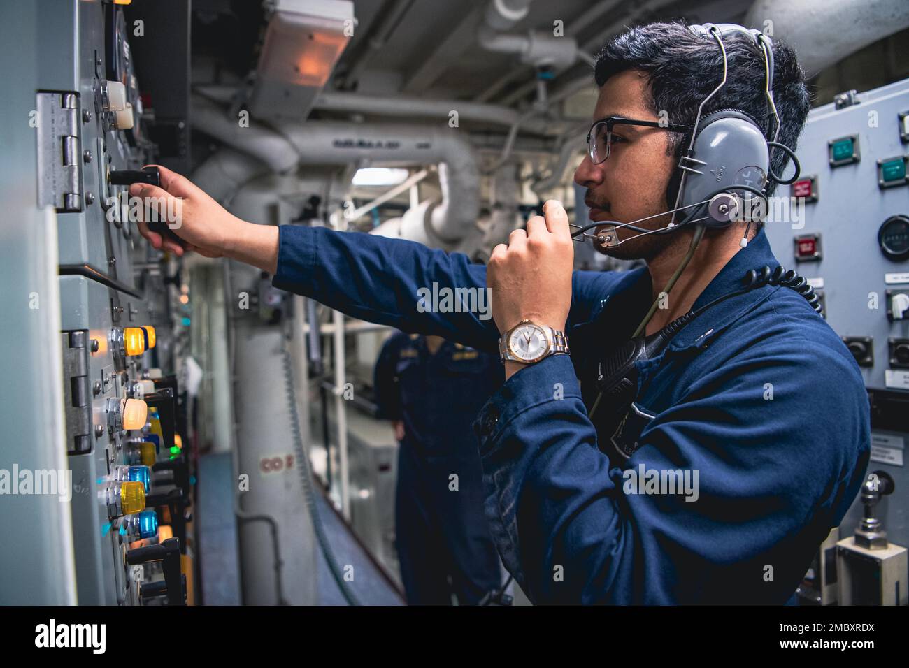 220623-N-TT059-1030 ARABIAN GULF (June 23, 2022) Electrician's Mate 3rd ...