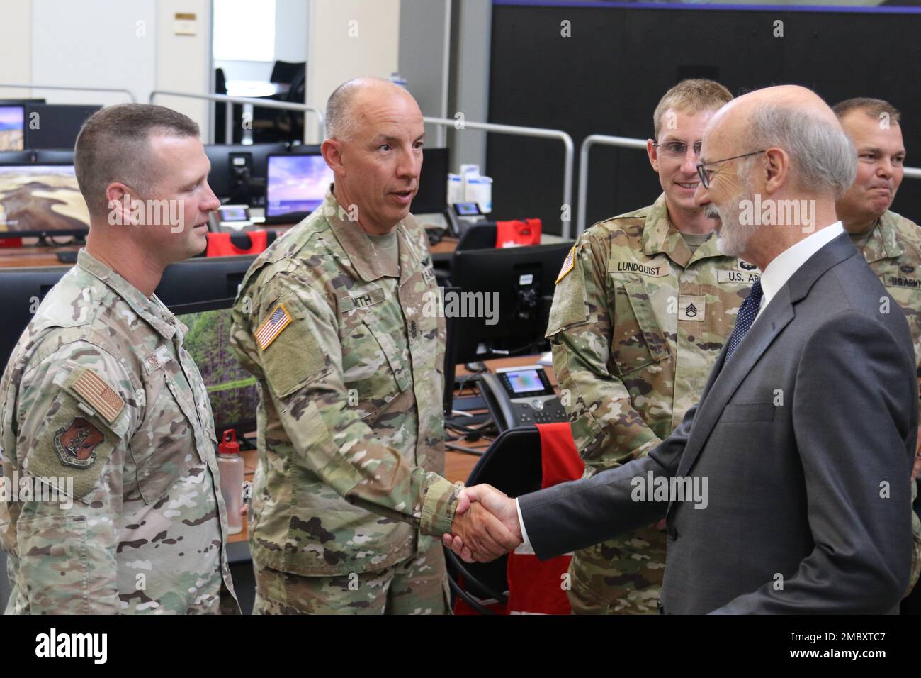 Pennsylvania Governor Tom Wolf meets with representatives from the ...
