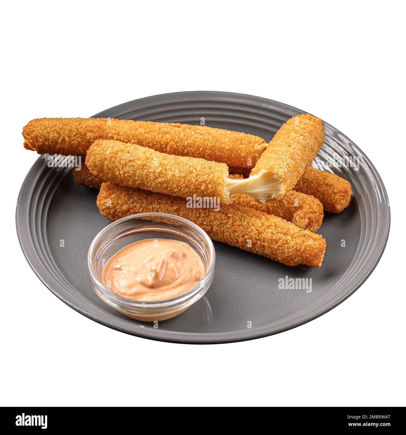Isolated plate of fried cheese sticks appetizer Stock Photo - Alamy