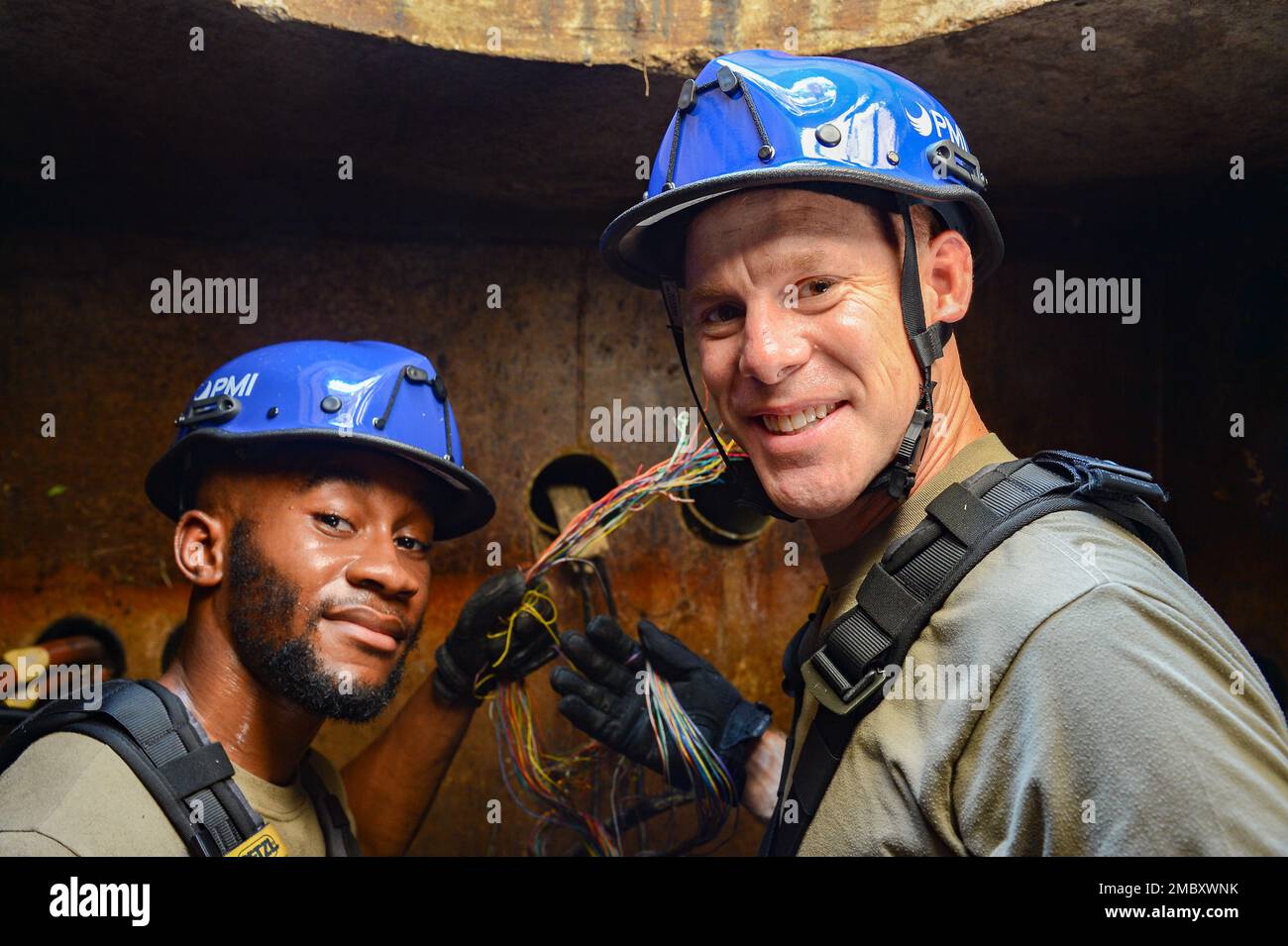 U.S. Air Force Col. Benjamin Jonsson, right, 6th Air Refueling Wing ...