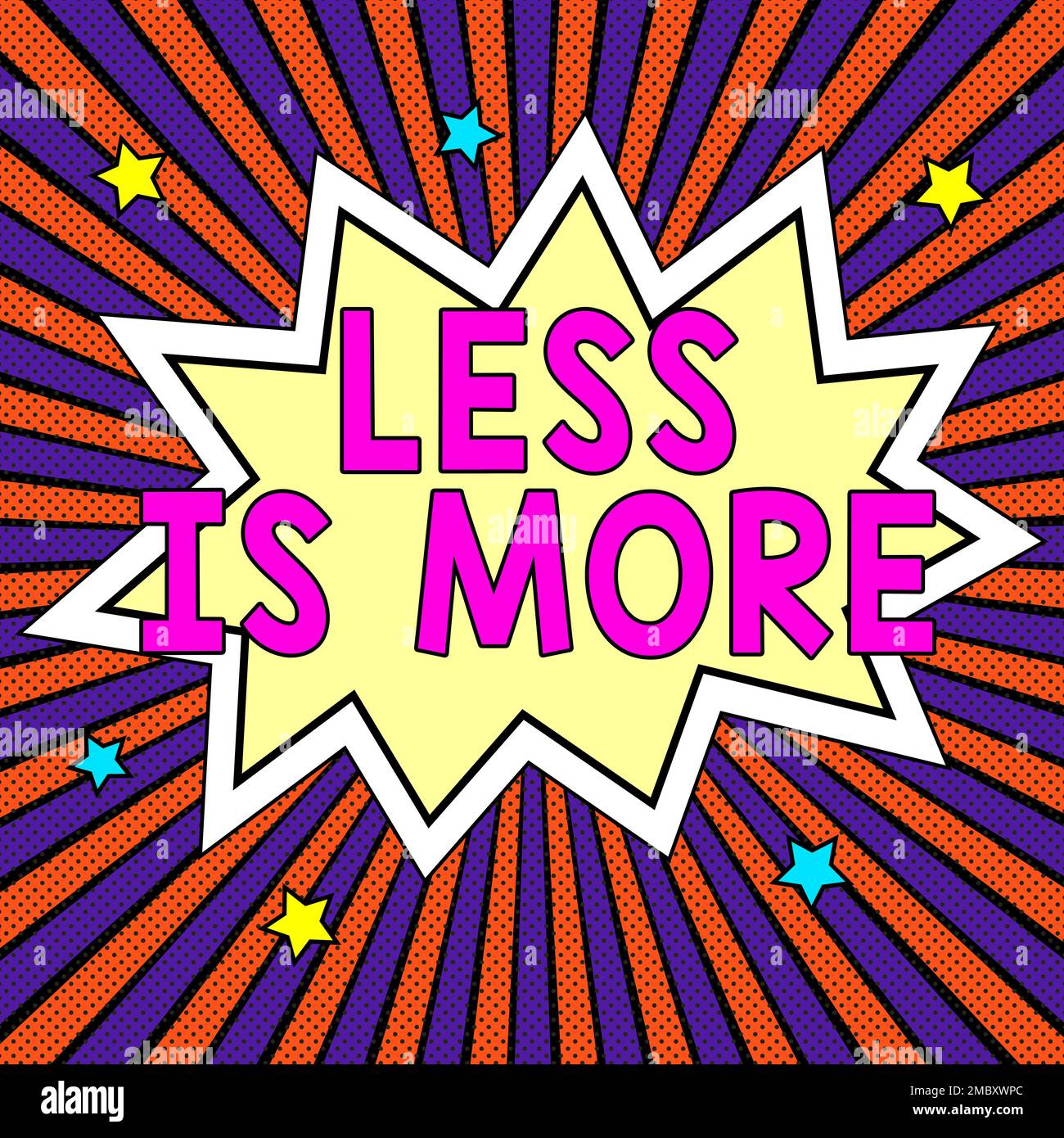 Hand writing sign Less Is More. Word Written on Minimalist approach to ...