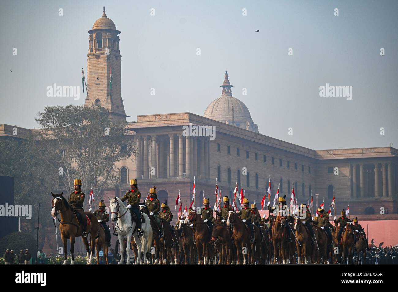 New Delhi, Delhi, India. 21st Jan, 2023. The President's Bodyguard of ...
