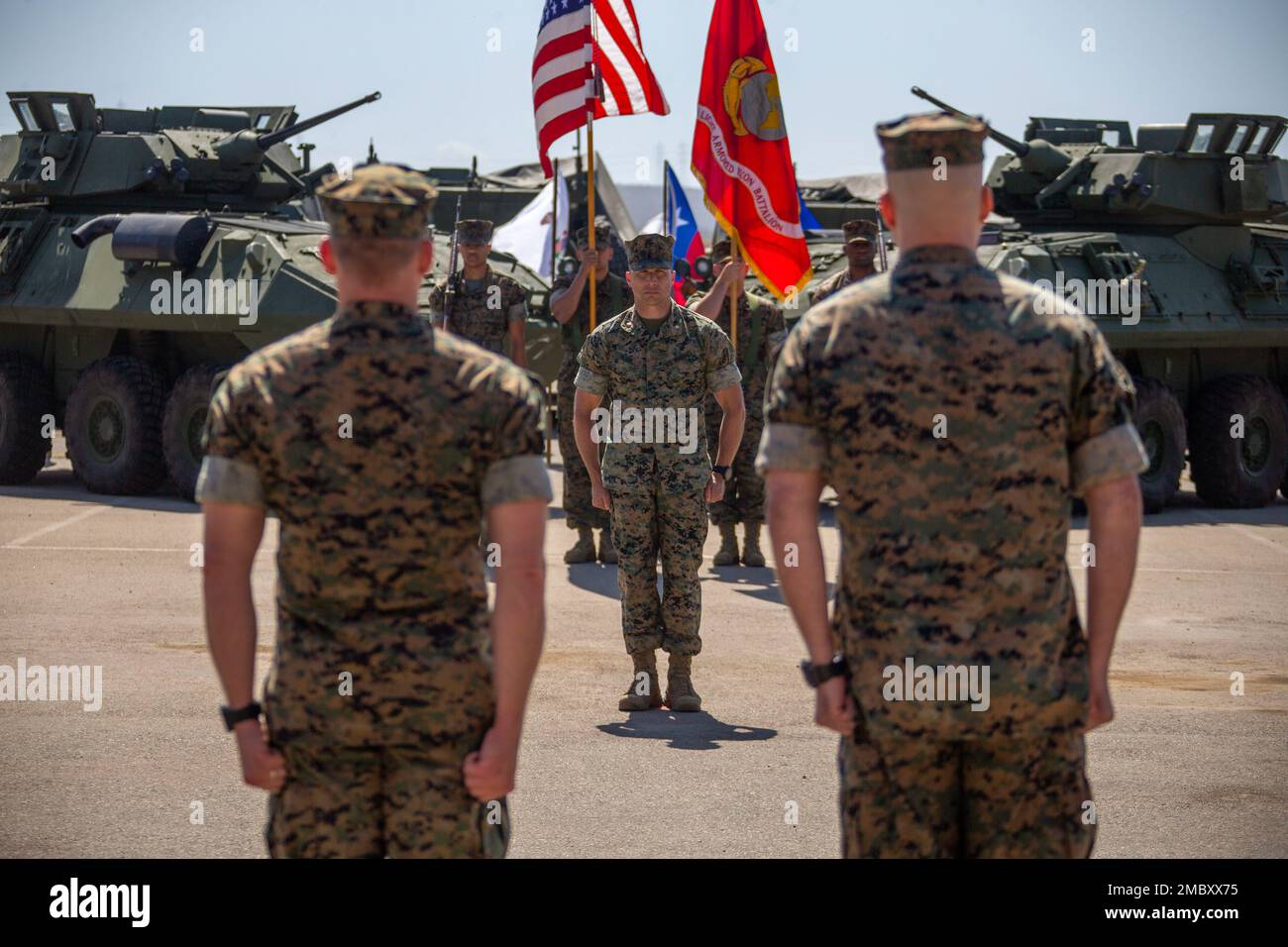 U.S. Marine Maj. Duane Blank, a company-level inspector-instructor with ...