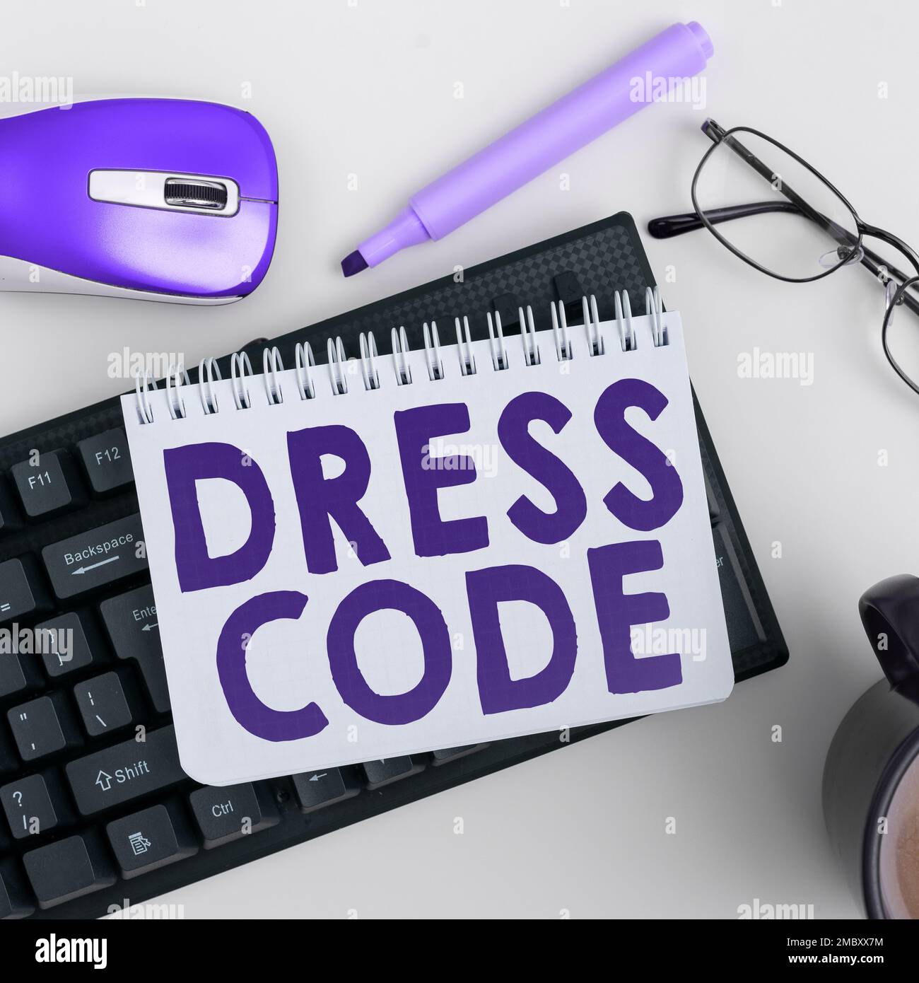 Sign displaying Dress Code. Business concept an accepted way of ...