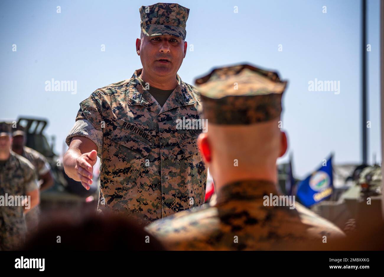 U.S. Marine Col. Cesar Rodriguez, the chief of staff for 4th Marine ...