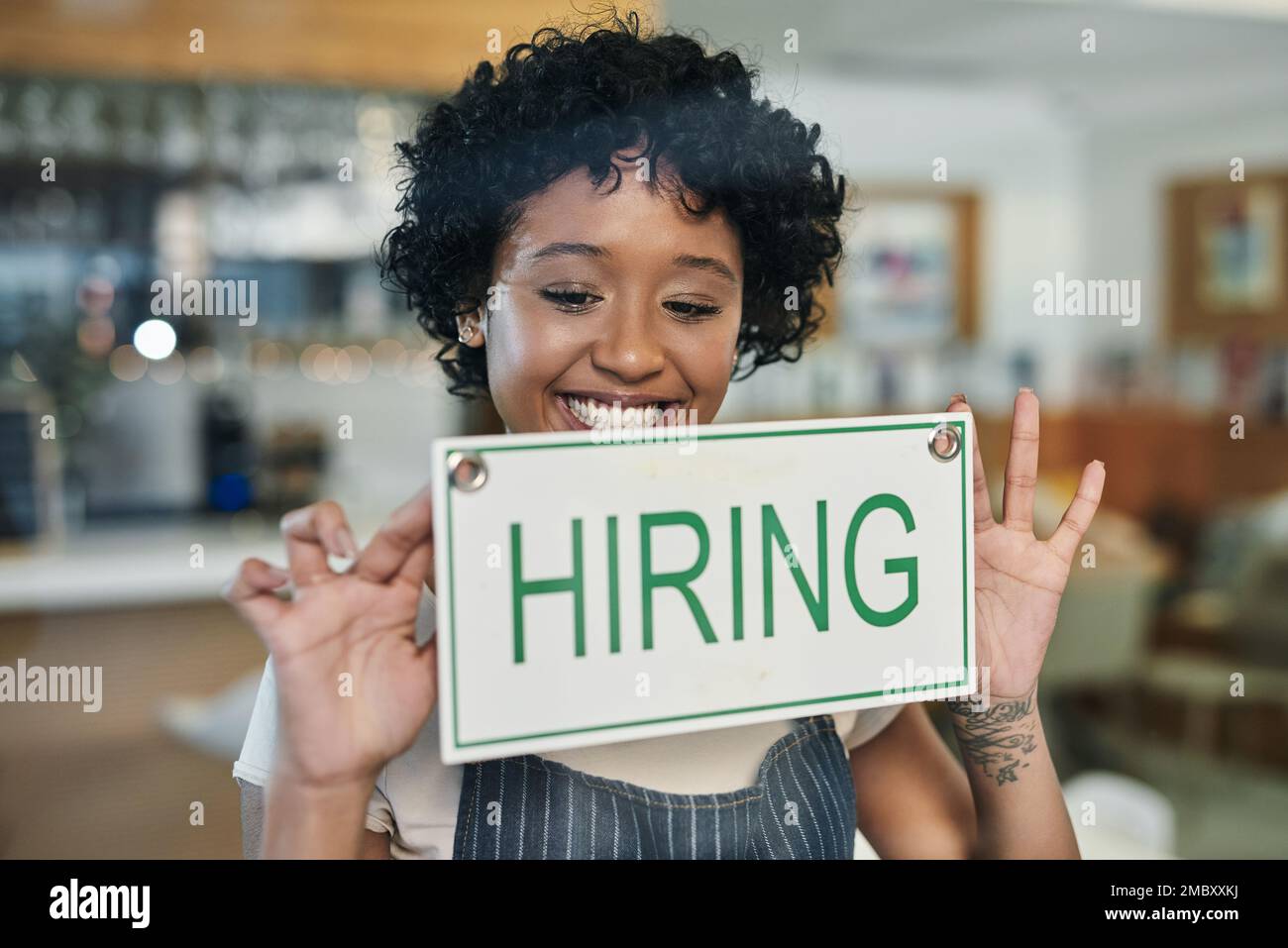 Hiring sign hi-res stock photography and images - Alamy