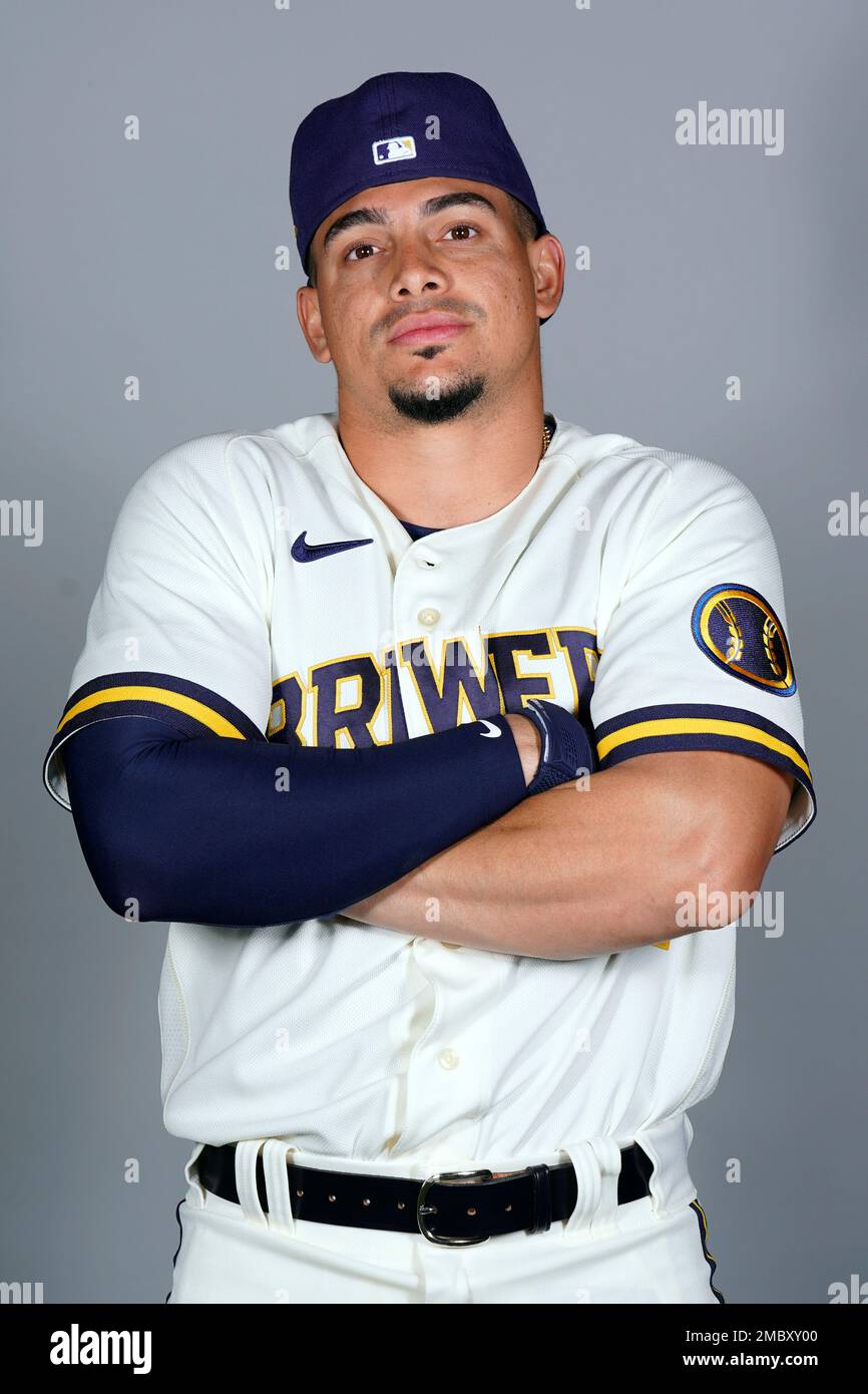 Milwaukee Brewers Willy Adames poses for an image during Media Day ...