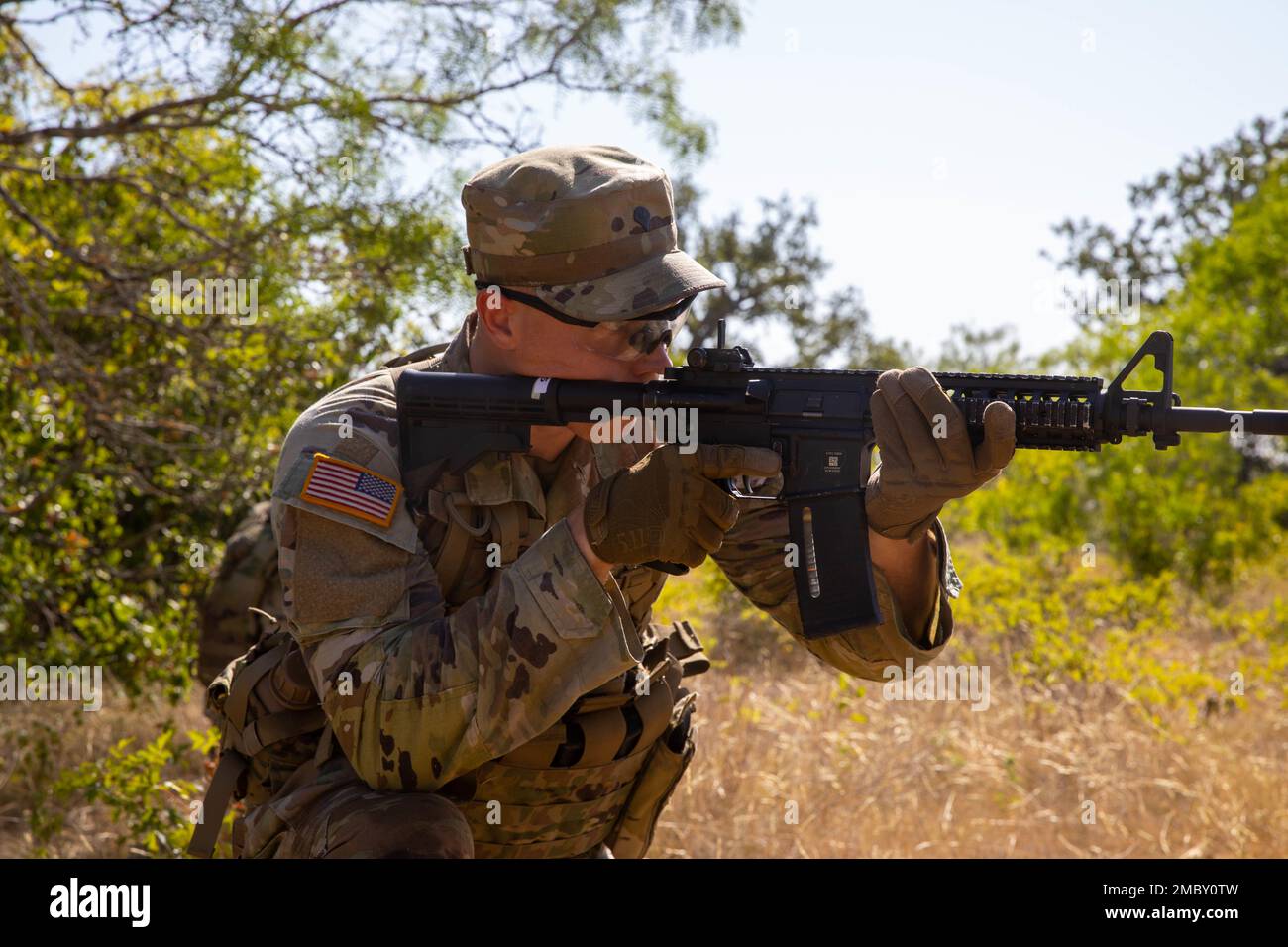 U.S. Army Spc. Joshua Davis, a scout with 1-6 Infantry Battalion, 2nd ...