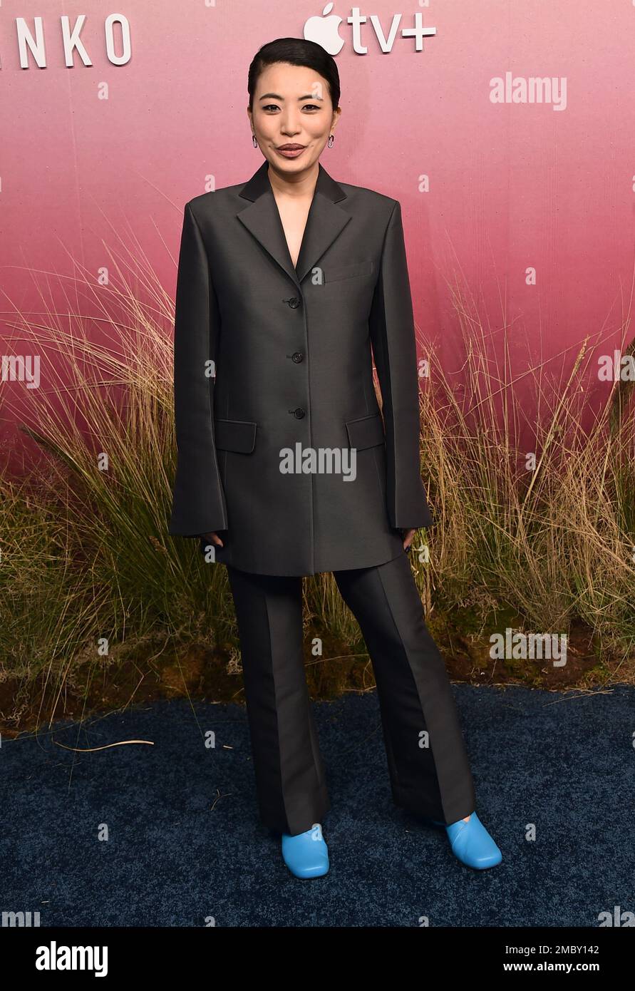 Inji Jeong arrives at the global premiere of "Pachinko," Wednesday ...