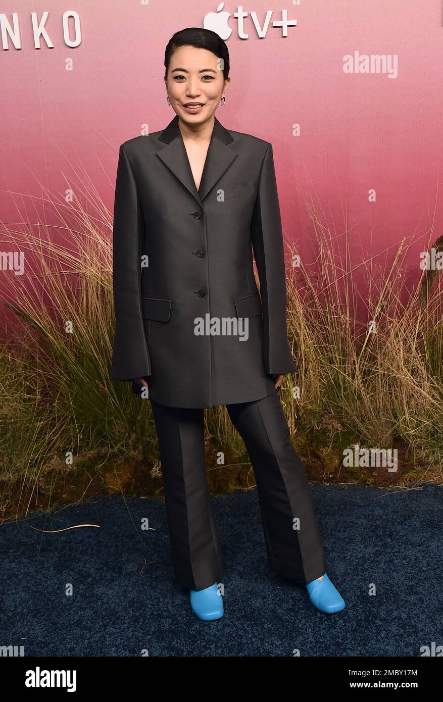 Cast member, Inji Jeong, arrives at the global premiere of "Pachinko ...