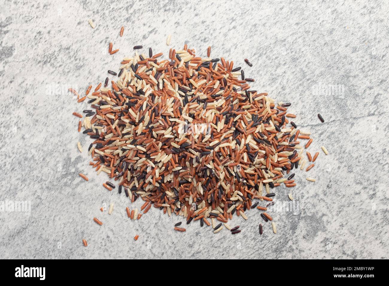 Raw three color jasmine rice.Thai rice grains Stock Photo - Alamy