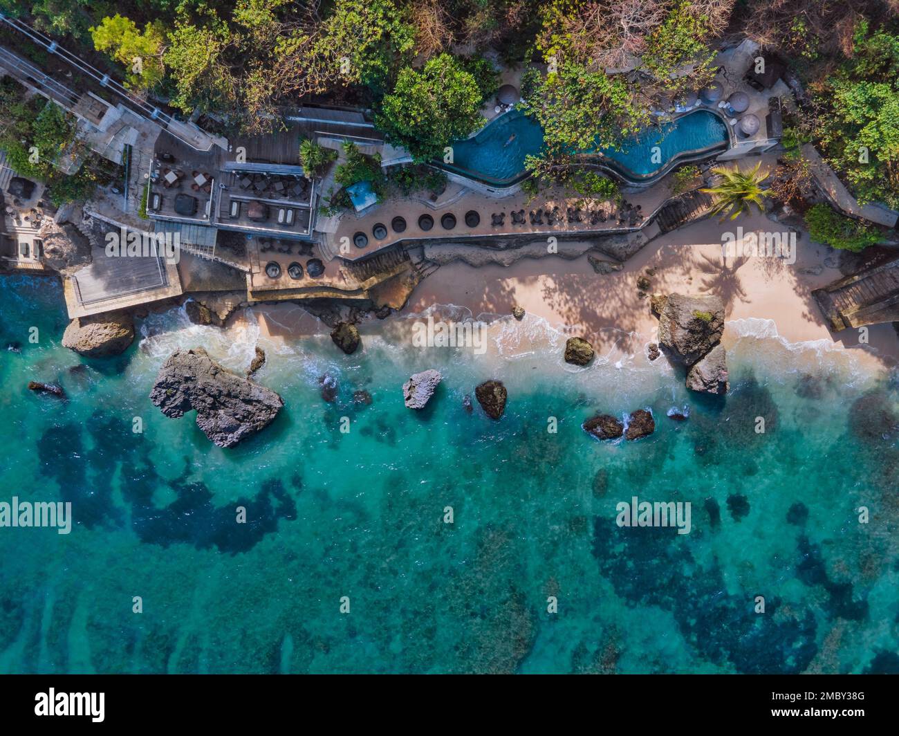 Aerial view of ocean coastline, Bali, Indonesia Stock Photo - Alamy