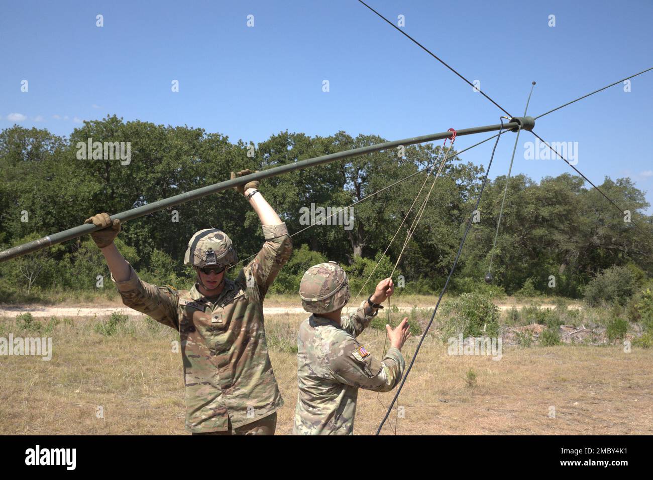 U.S. Army Spc. Josiah Hricko and Sgt. Justin Zulueta, engineers ...