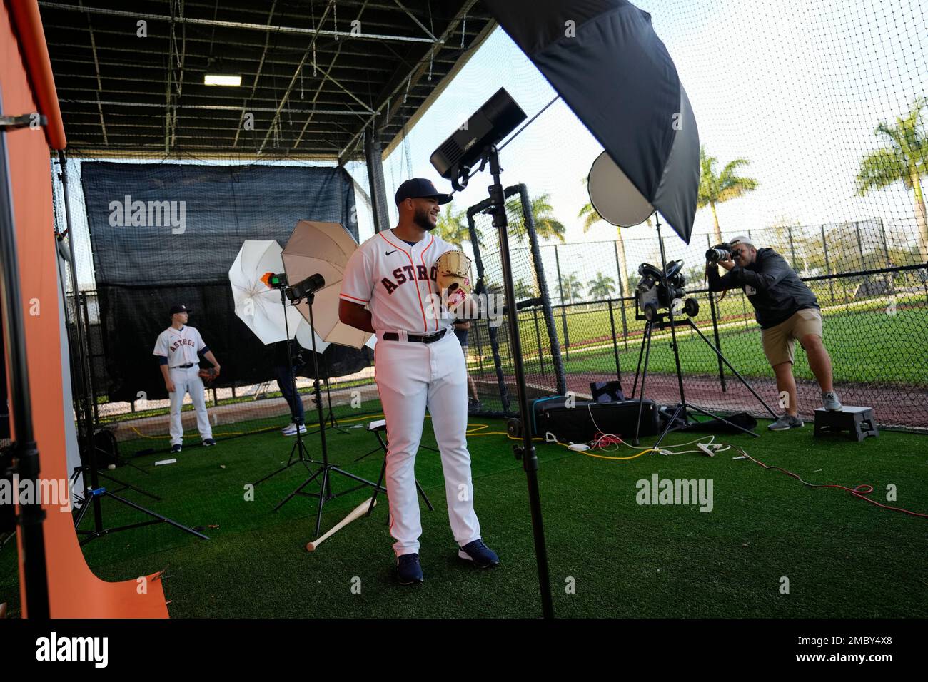 Pitcher Josh James poses for Getty Images photographer Michael Reaves ...