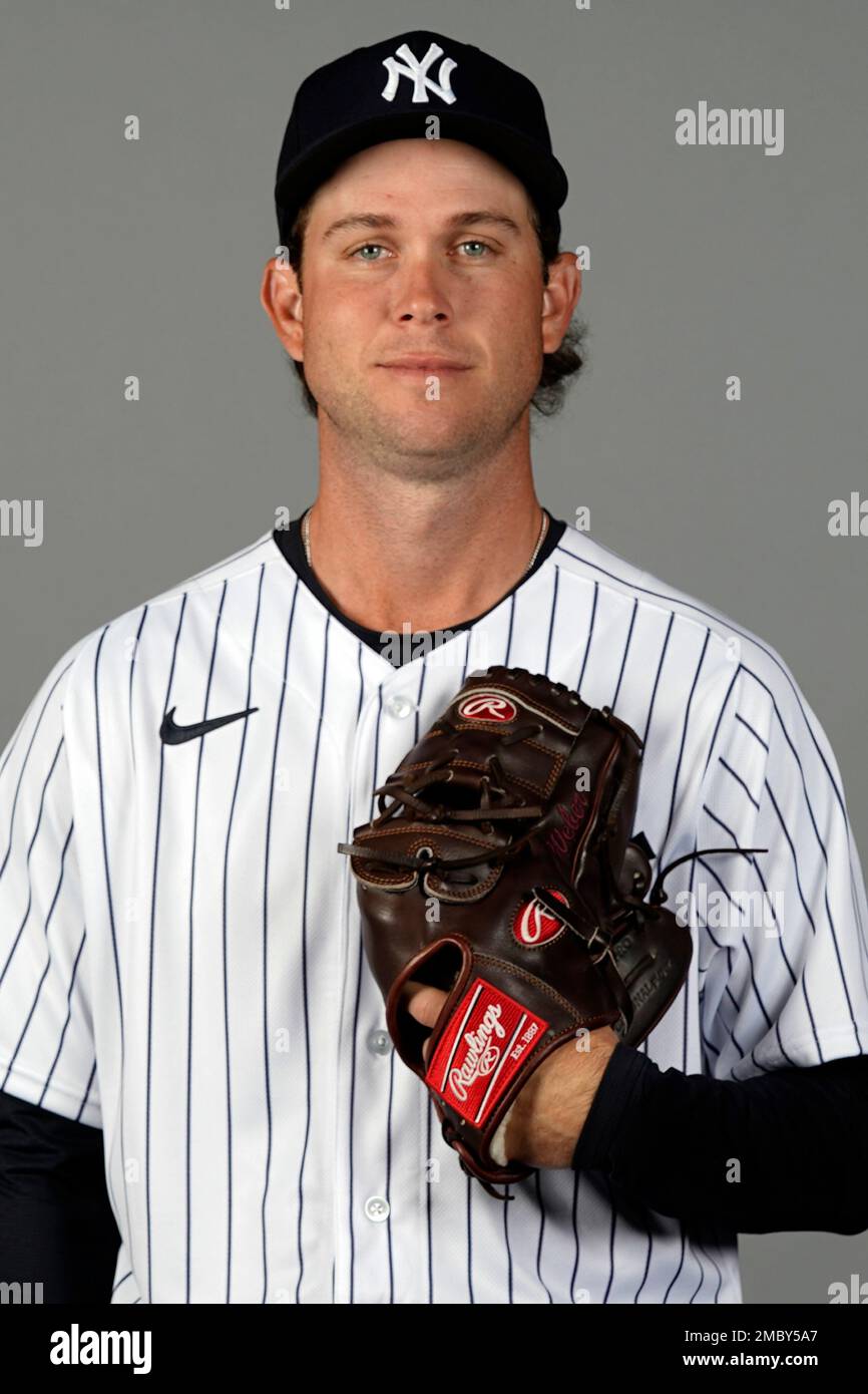 This is a 2022 photo of Ryan Weber of the New York Yankees baseball ...
