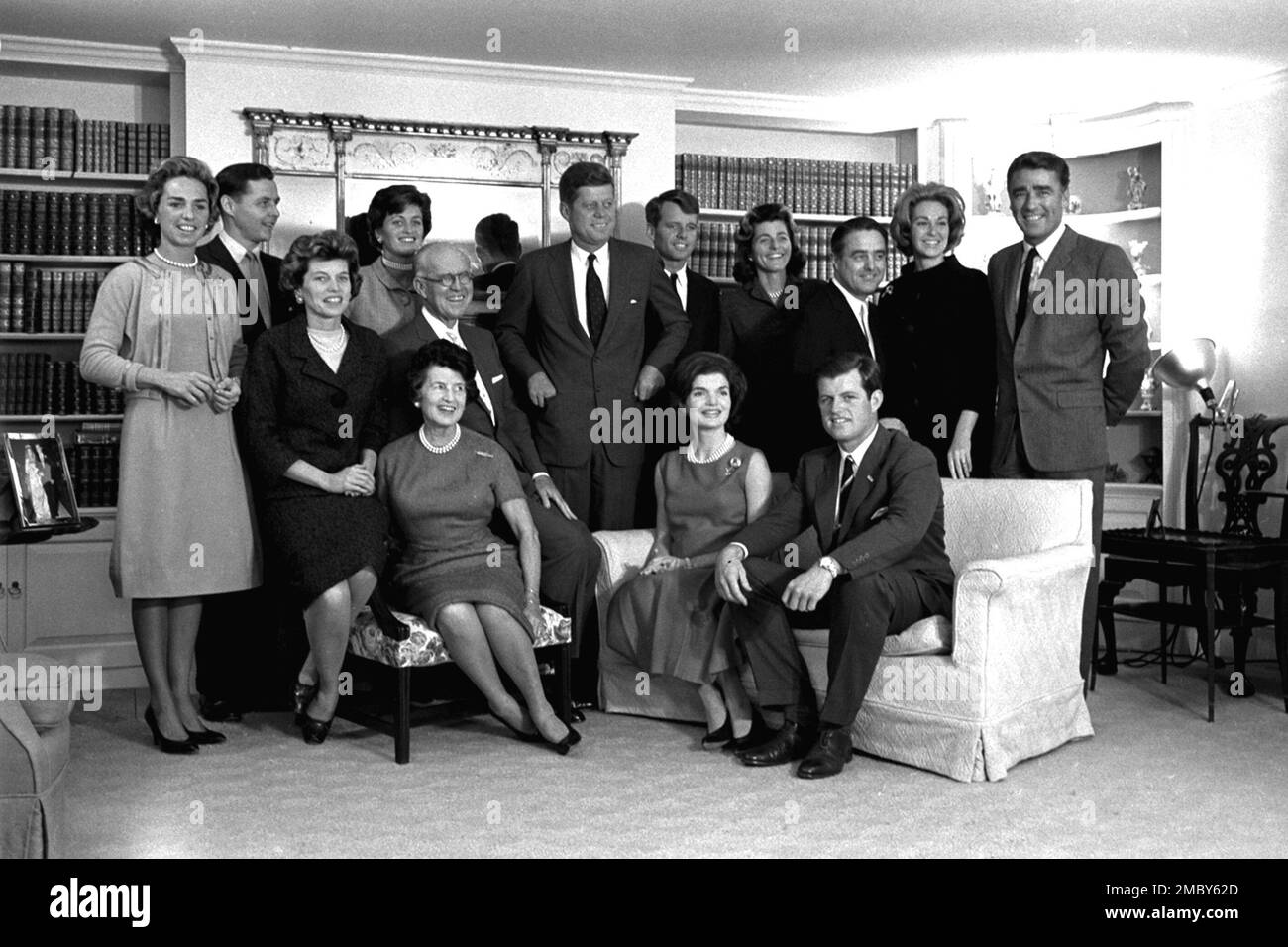 FILE — President-elect John F. Kennedy, center, is surrounded by ...
