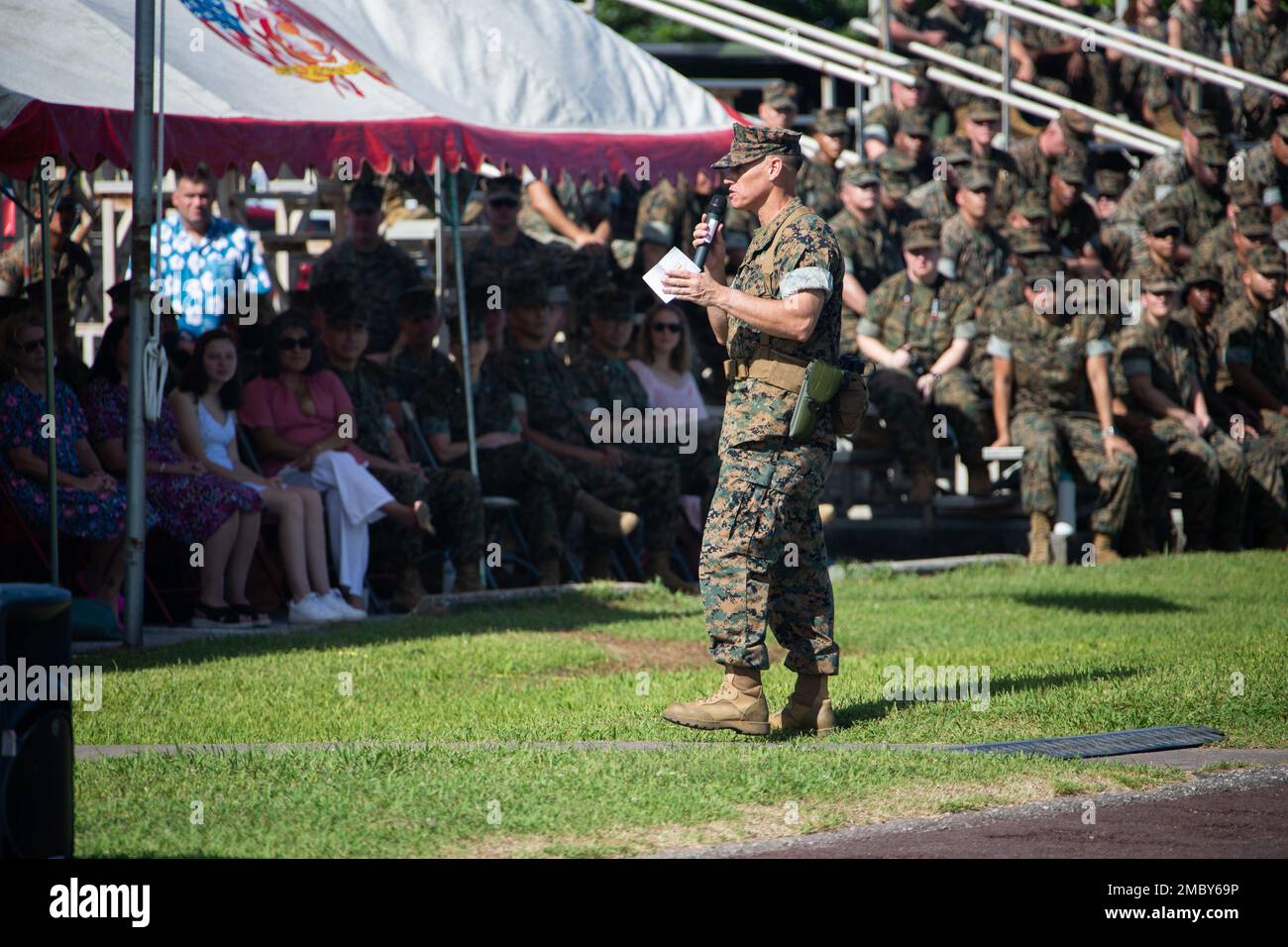 U.S. Marine Corps Brig Gen. Brian Wolford, the outgoing commanding ...