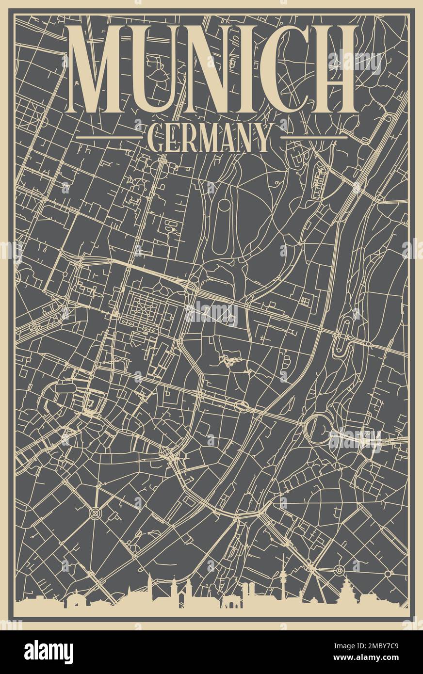 Urban planning munich architecture Stock Vector Images - Alamy